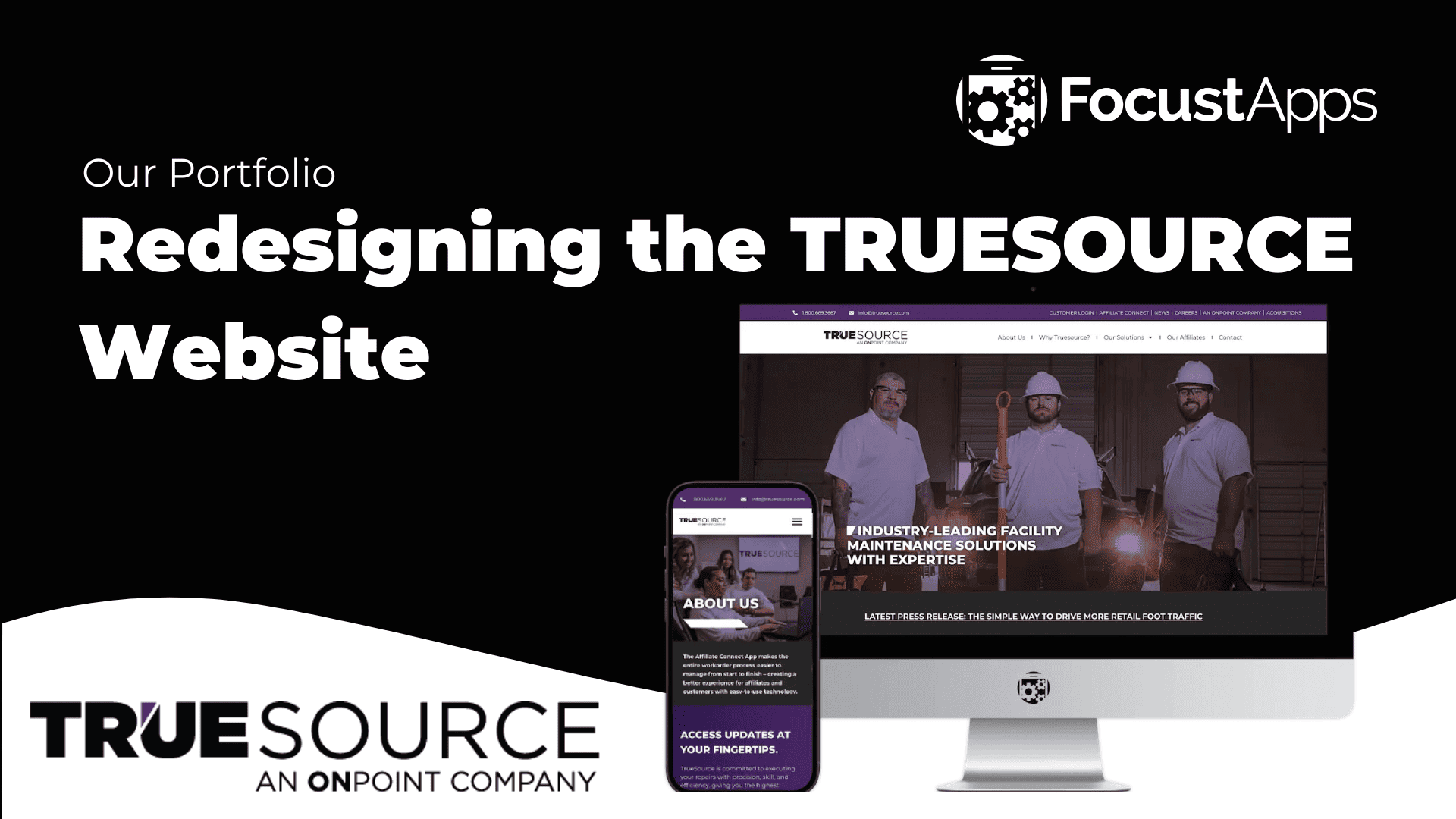 TrueSource Website Redesign | FocustApps LLC